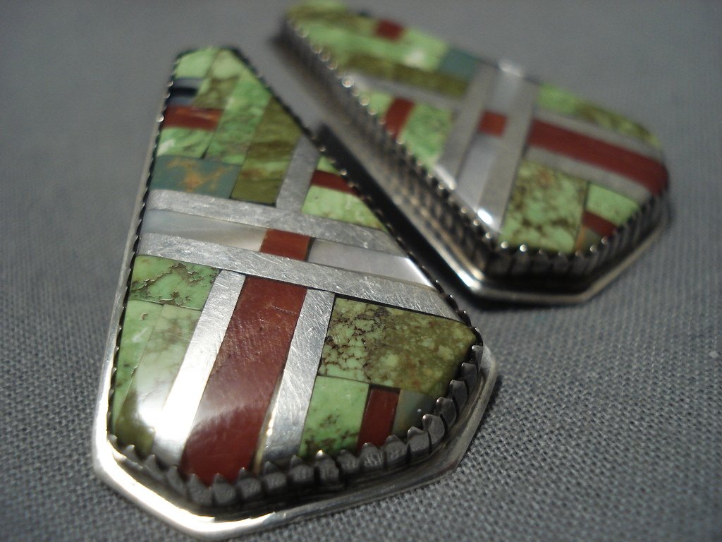 Native American Jewelry Important Vintage Santo Domingo Dan Coriz Ster ...