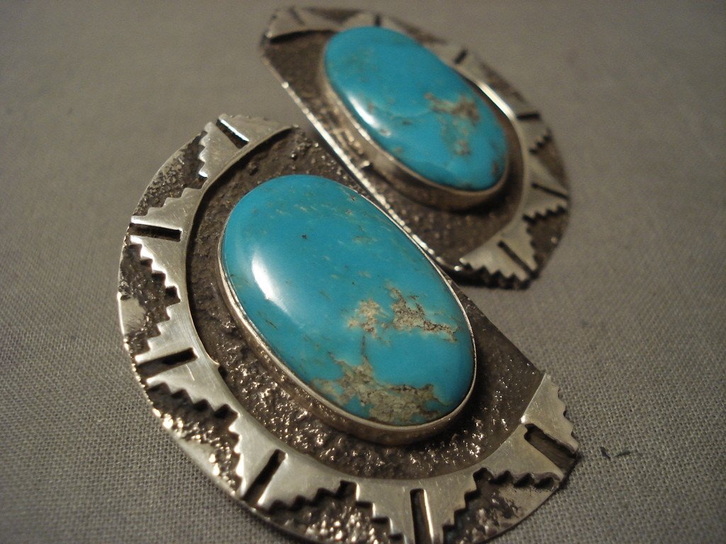 One Of The Finest Vintage Navajo Tom Jackson Turquoise Native American ...