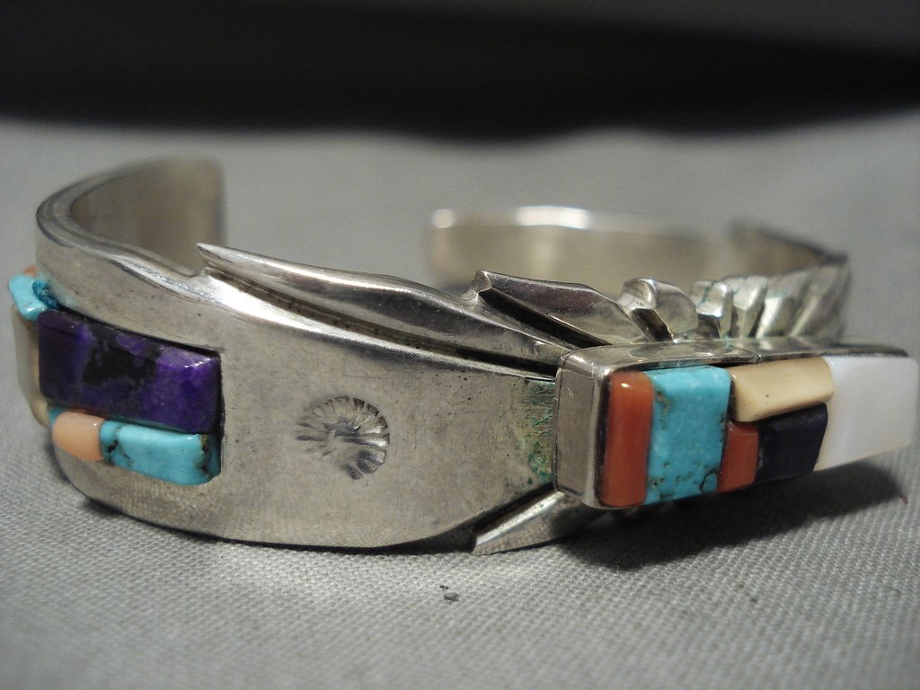 One Of The Most Unique Ever Vintage Navajo David Tune Turquoise Native ...