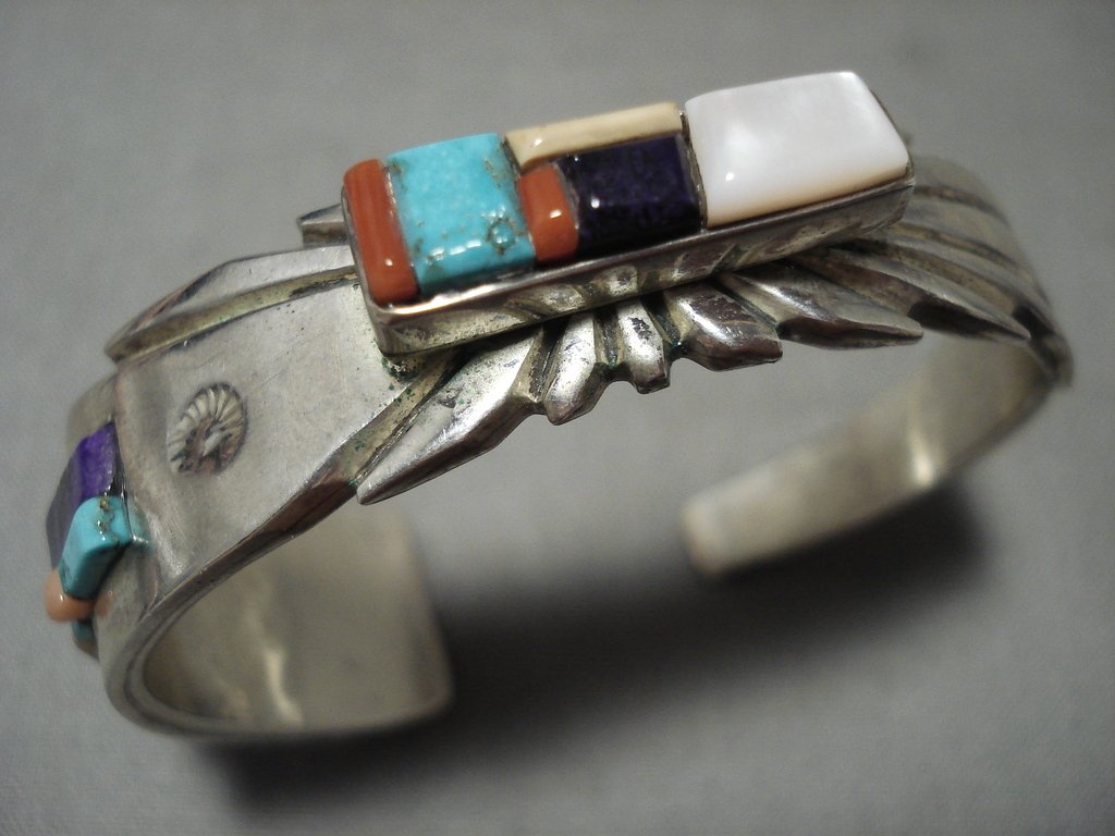 One Of The Most Unique Ever Vintage Navajo David Tune Turquoise Native ...
