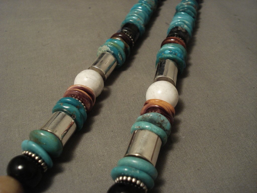 Opulent And Authentic Vintage Navajo Thomas Singer Turquoise Native Am ...