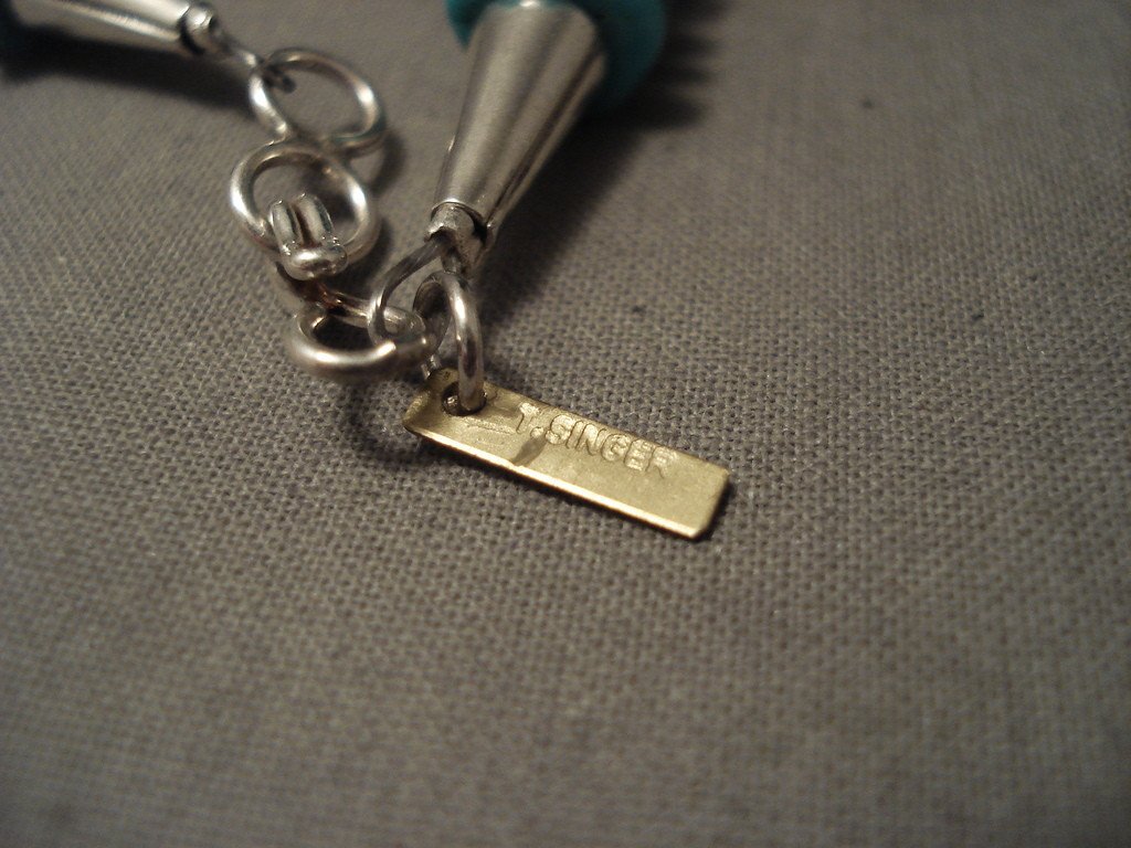 Opulent And Authentic Vintage Navajo Thomas Singer Turquoise Native Am ...