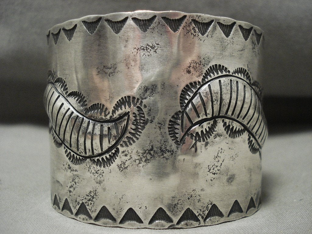 Opulent Early 1900's Vintage Navajo Hand Pounded Coin Native American ...