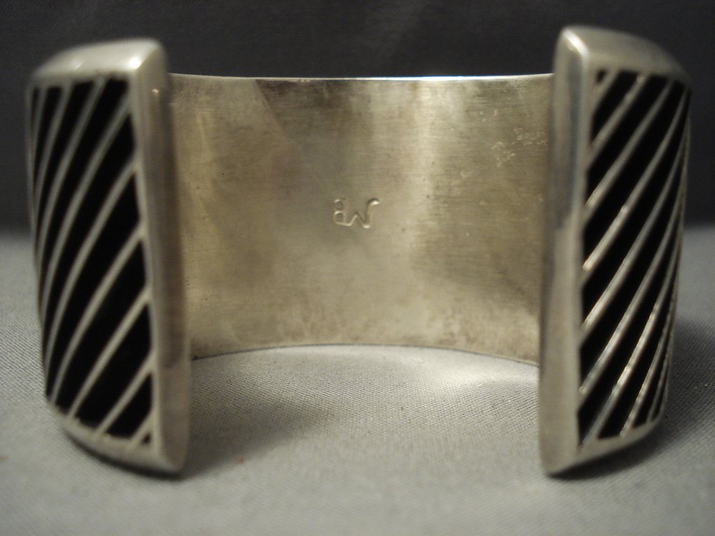 Opulent Famous Artist Vintage Navajo Johnny Mike Begay Sterling Native ...