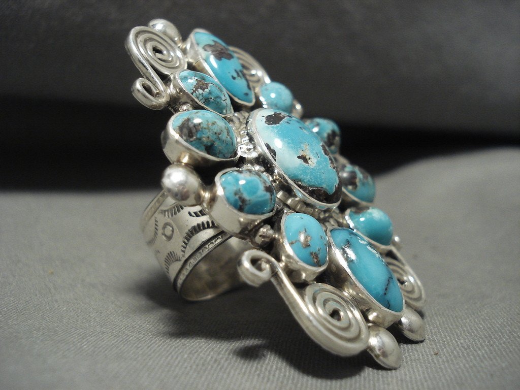 Opulent Important Navajo Bisbee Turquoise Tonya Rafael Native American ...