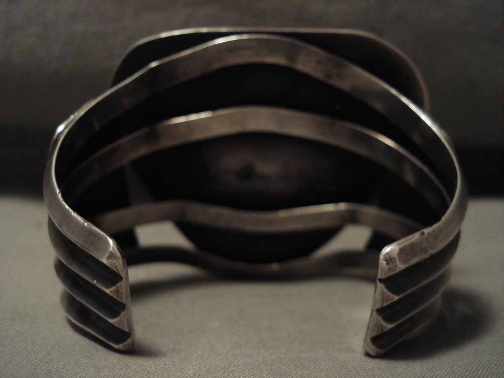 Opulent Very Incredible Vintage Navajo 'Triangle Turquoise' Native Ame ...