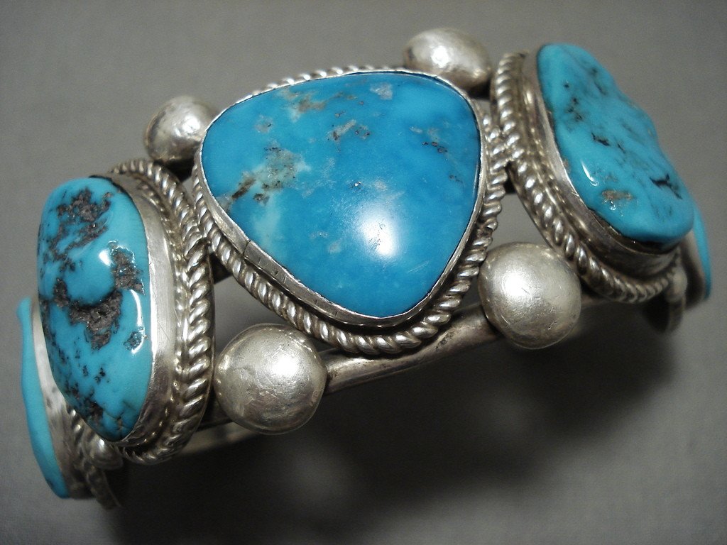 Opulent Vintage Navajo Singer Turquoise Native American Jewelry Silver ...