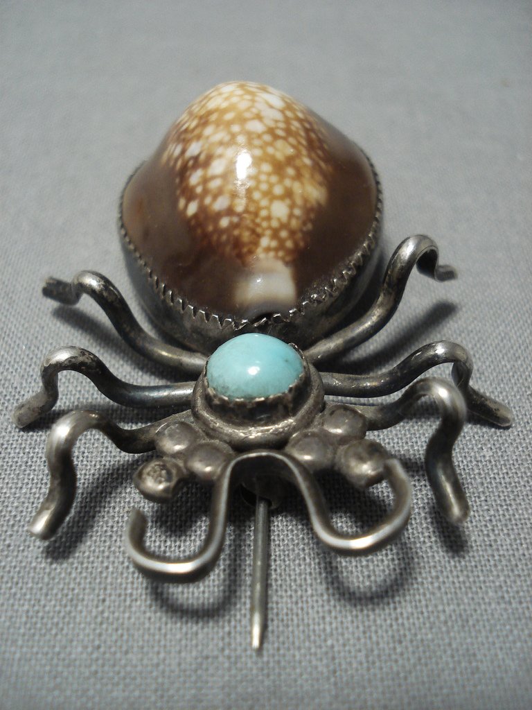 Quality Vintage Navajo Turquoise Shell Sterling Native American Jewelr ...