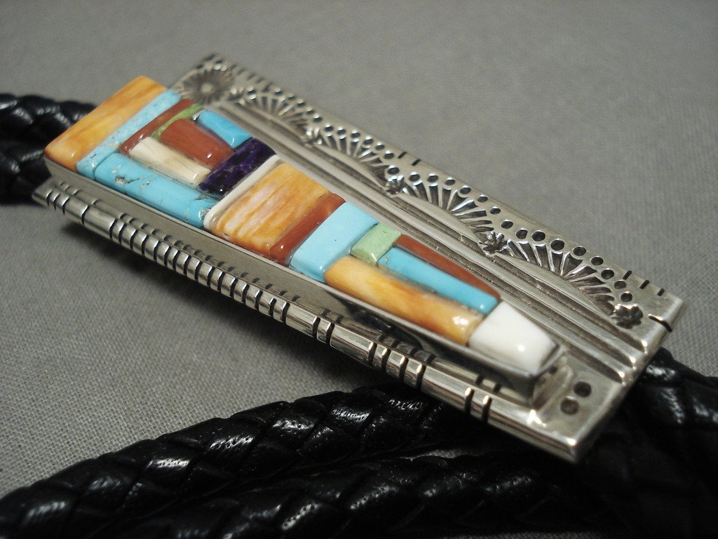Rare Vintage Navajo David Tune Turquoise Native American Jewelry Silve ...