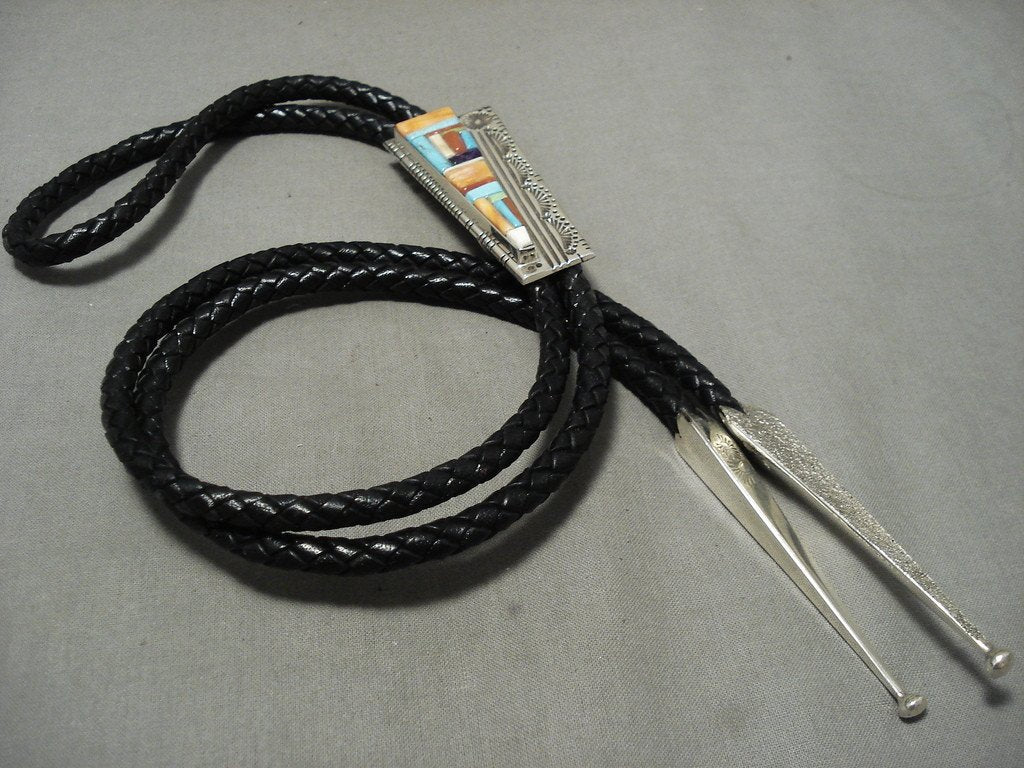 Rare Vintage Navajo David Tune Turquoise Native American Jewelry Silve ...