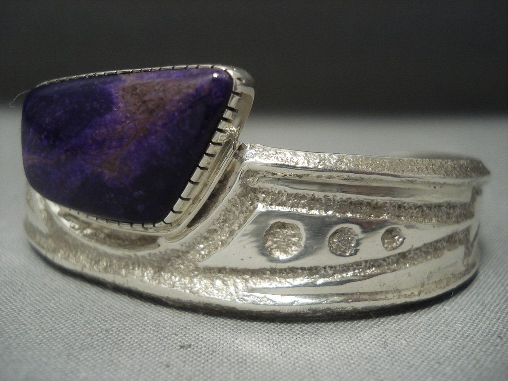 Stunning George Begay Sugulite Vintage Navajo Sterling Native American ...