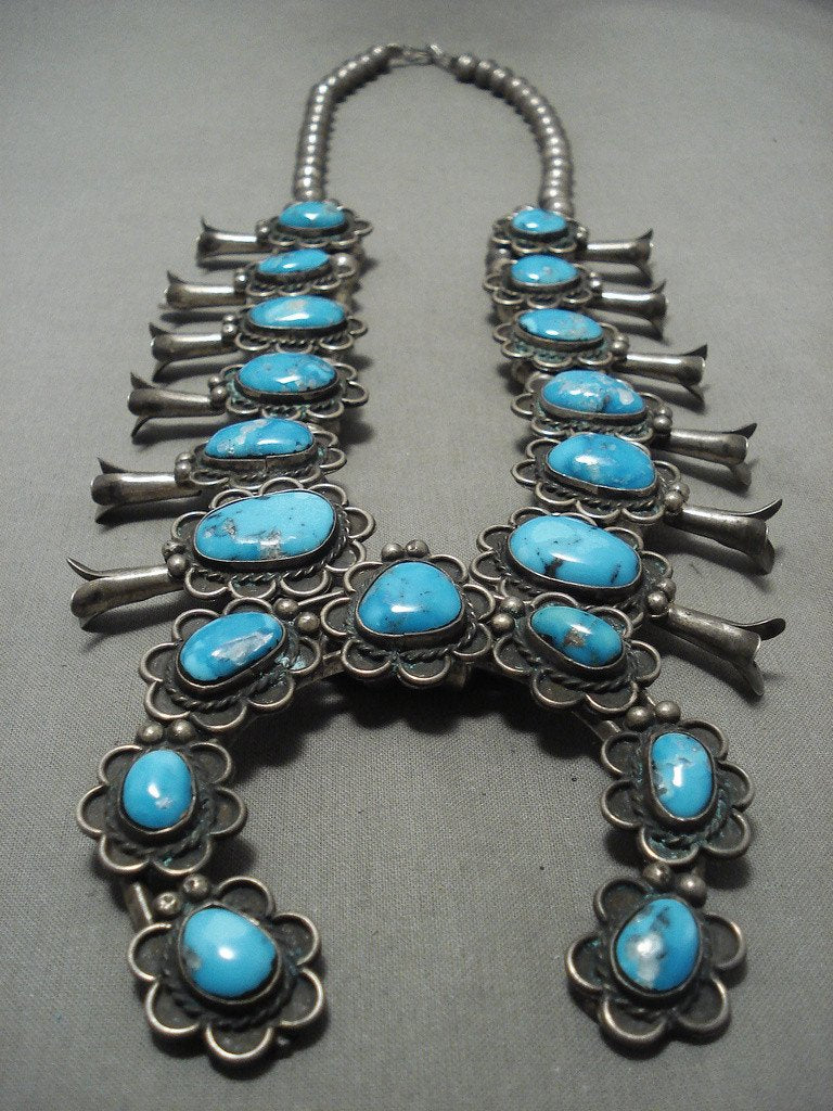 Superior Vintage Navajo Native American Jewelry jewelry 'Old Blue Gem ...