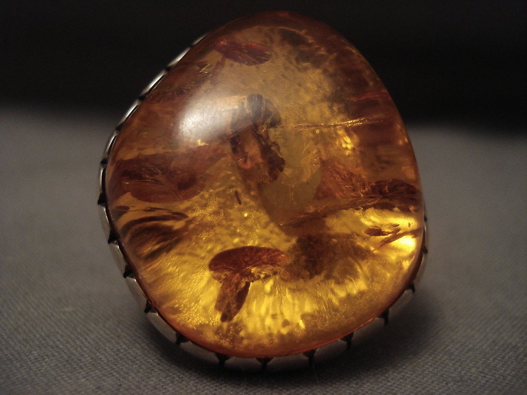 The Biggest And Best Vintage Navajo Amber Native American Jewelry Silv ...
