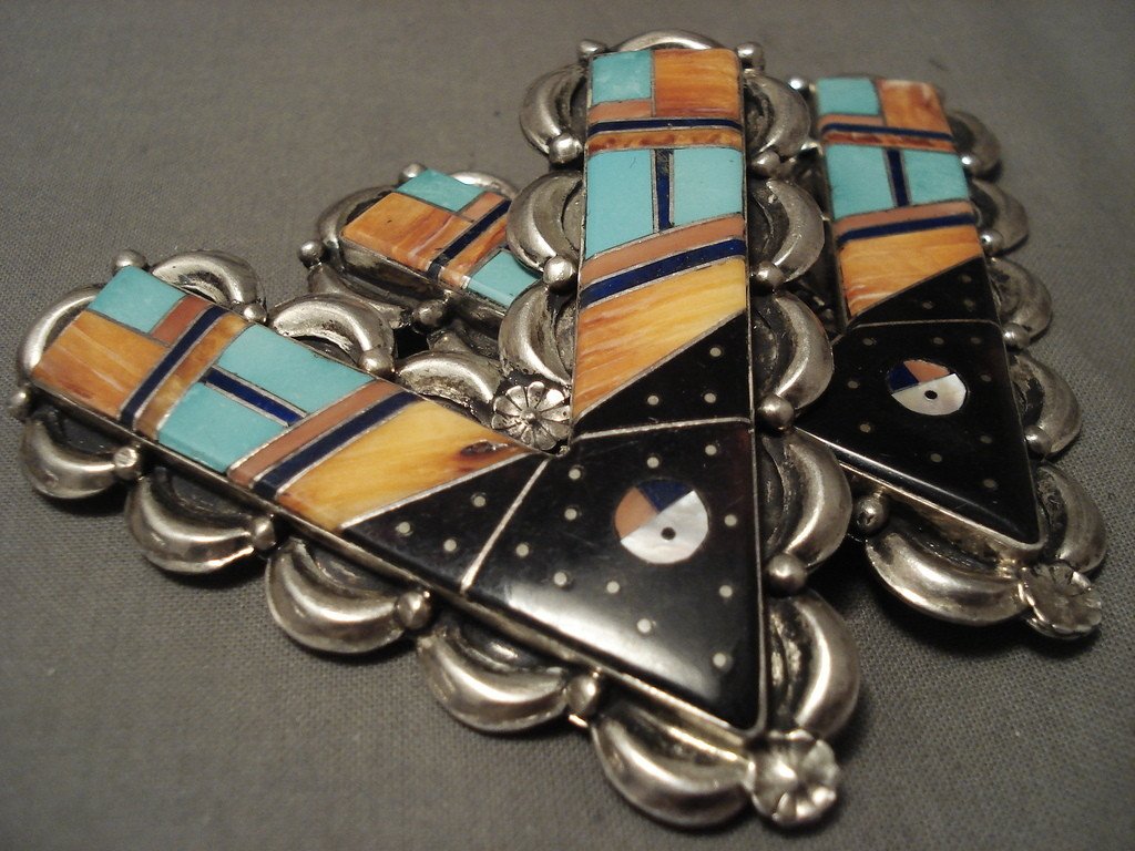 The Most Intricate Vintage Navajo Native American Jewelry Silver Turqu ...