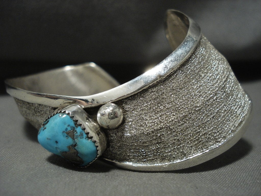 Unique **swirling Sterling Native American Jewelry Silver** Navajo Pyr ...