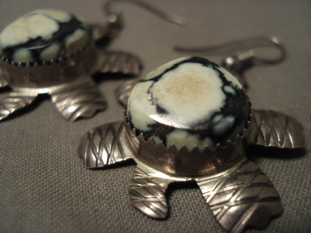 Unique!! Vintage Navajo Natural Tortoise Turquoise Native American Jew ...