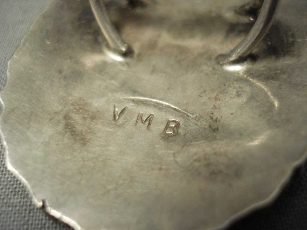 Very Important! Towering Vintage Navajo Victor Moses Begay Sterling Na ...