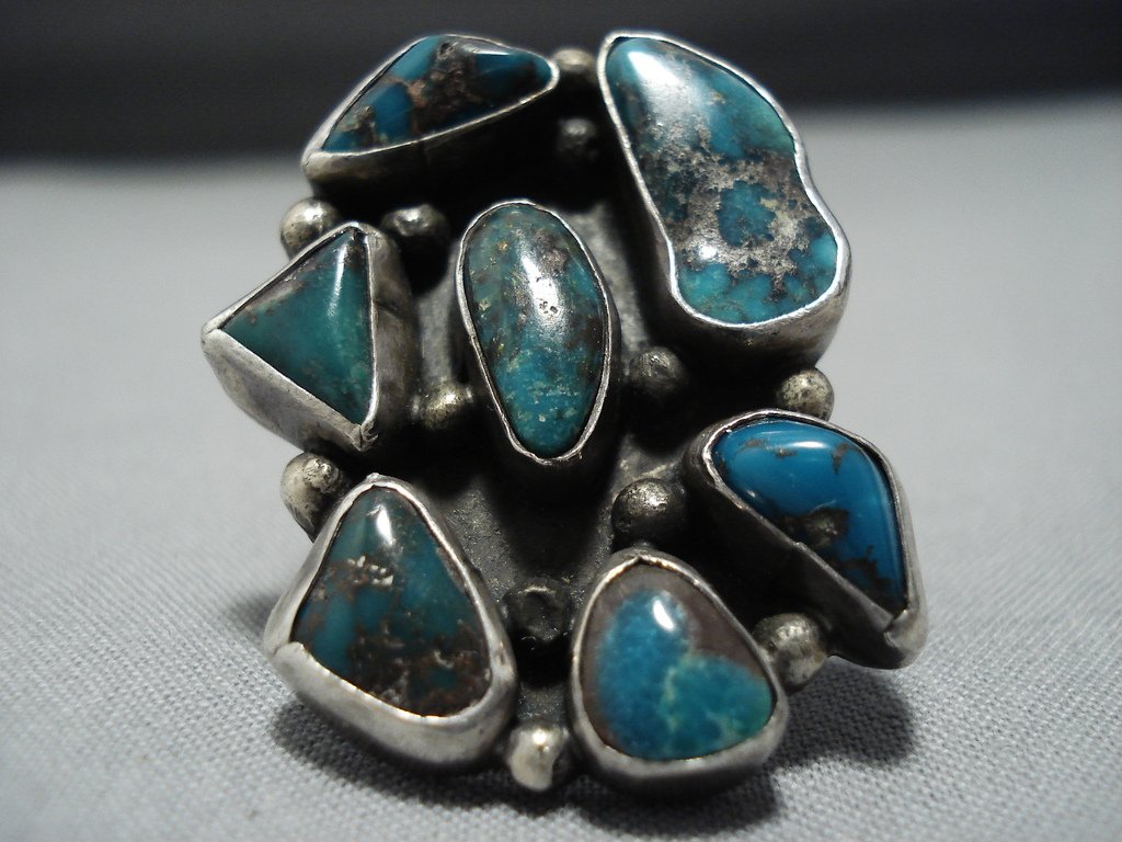 Very Important Vintage Native American Jewelry Navajo Mark Chee Green ...