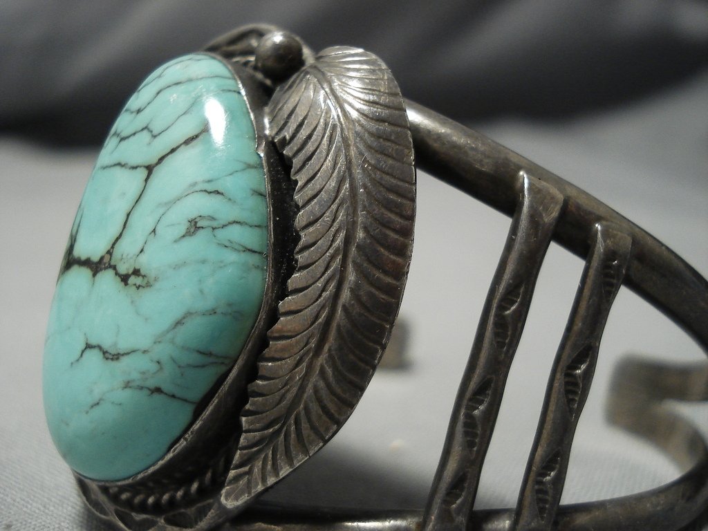 Very Rare Apache Turquoise Vintage Native American Jewelry Navajo Ster ...
