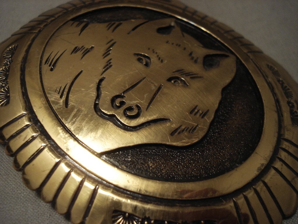 Very Rare Vintage Navajo Thomas Singer Gold Native American Jewelry Si ...