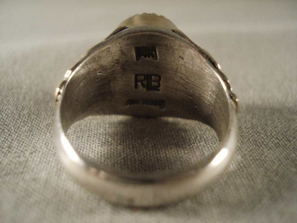 Very Rare Vintage Zuni Rob Bernice Leekya 14k Gold Native American Jew ...