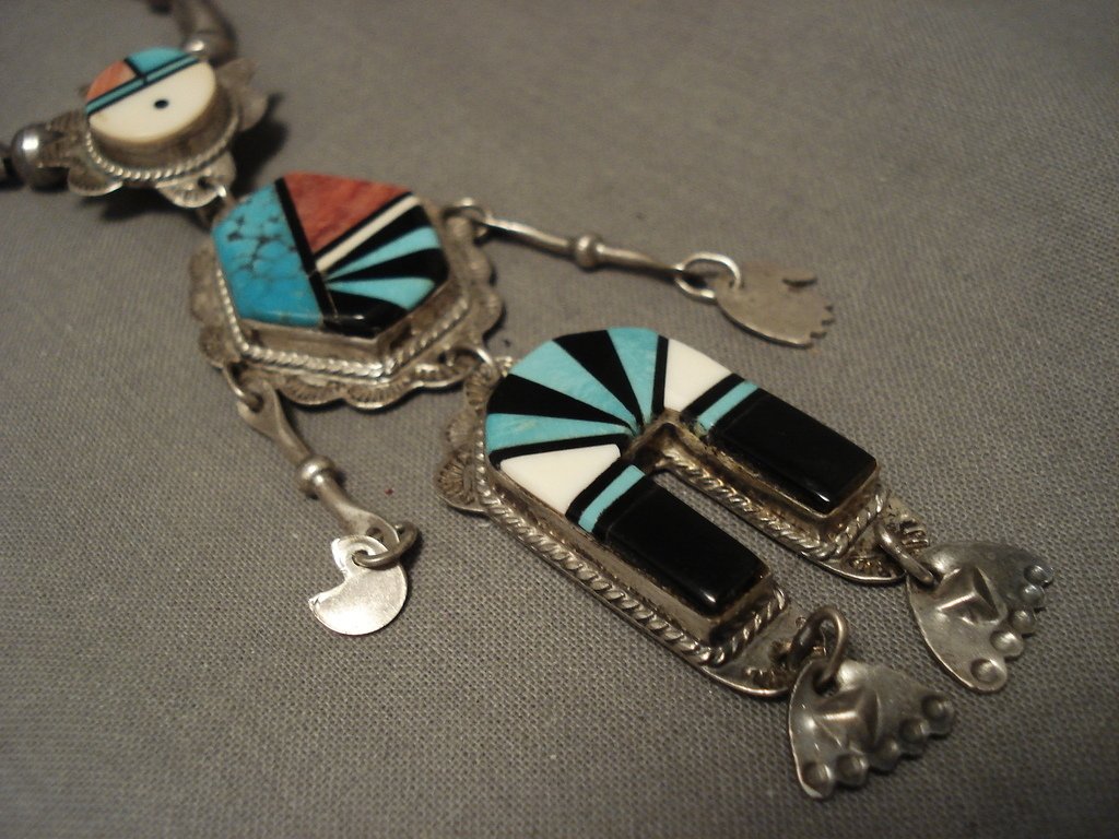 Woah! Museum Vintage Navajo Oscar Alexius Turquoise Native American Je ...